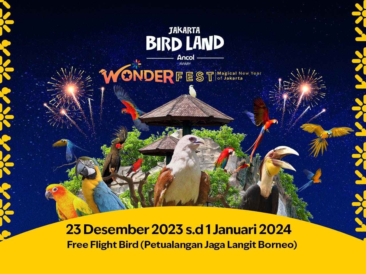 Liburan Akhir Tahun di Jakarta Bird Land Ancol Bersama Keluarga